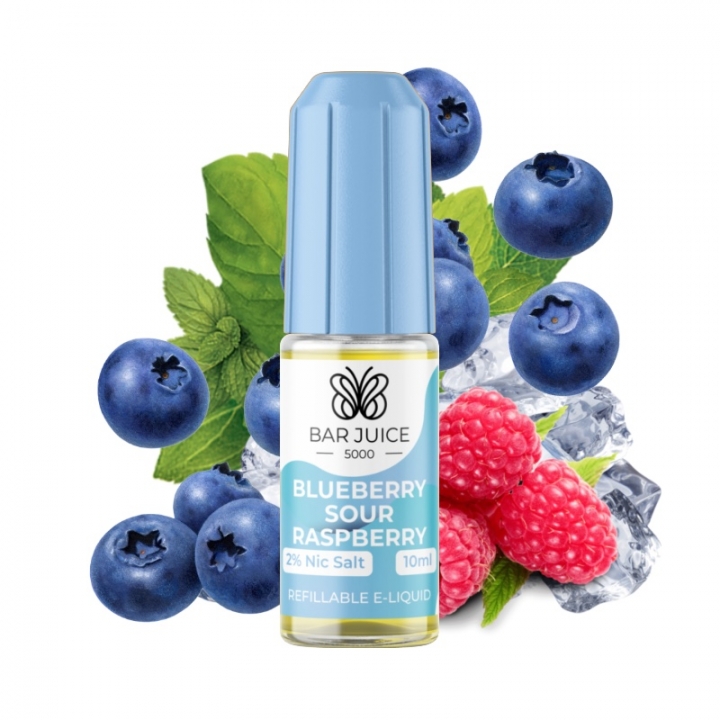 Blueberry Sour Raspberry Liquid - Bar Juice - 5000 Züge - 10ml ...